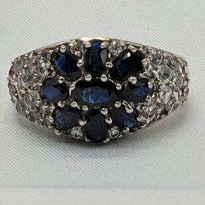 Technibond | Jewelry | Nwot Technibond Womens 925 Ring With Blue Stones ...